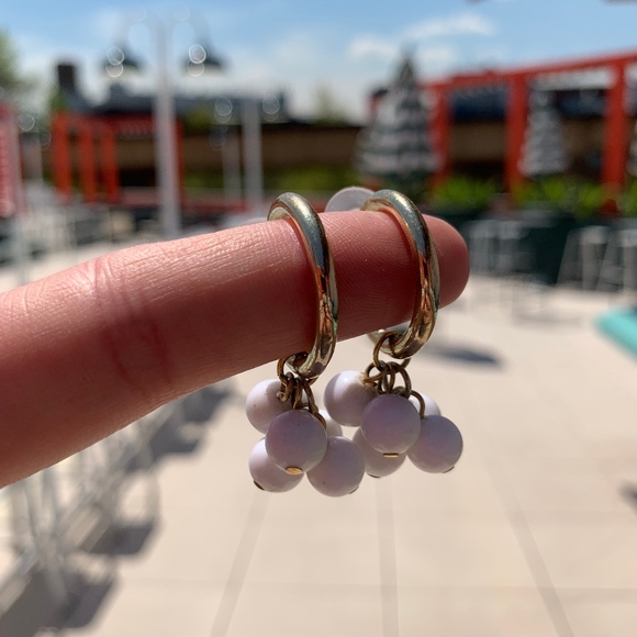 Jewelry | Vintage Hoops With Dangle Balls 2 For 15 | Poshmark